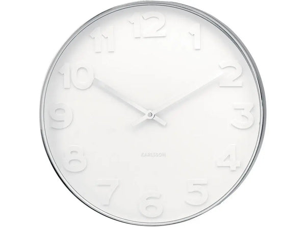 Karlsson-Wall Clock Mr White - Bob & Friends